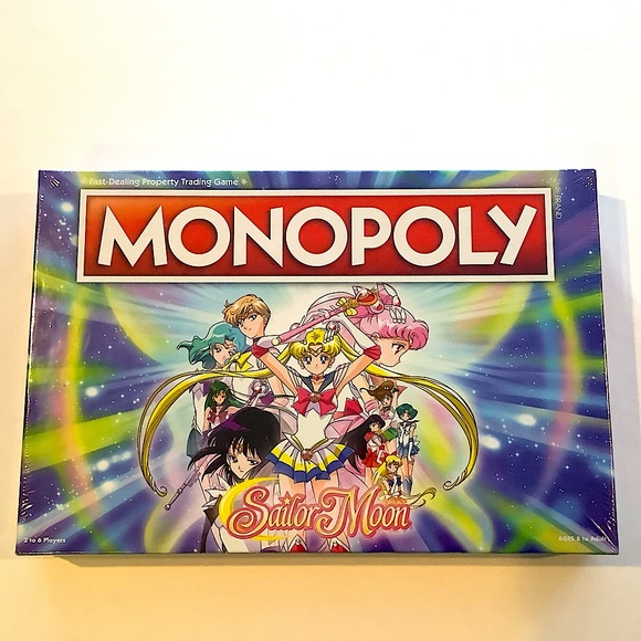 Hasbro | Games | Sailor Moon Monopoly Game New | Poshmark